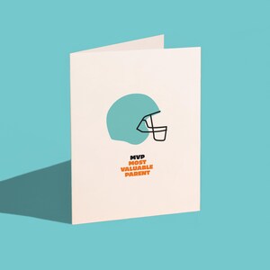 MVP Parent Greeting Card - Most Valuable Parent Card for Football ...