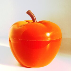 Large Vintage Apple-shaped Plastic Box - Made in Czechoslovakia - 1970s ...
