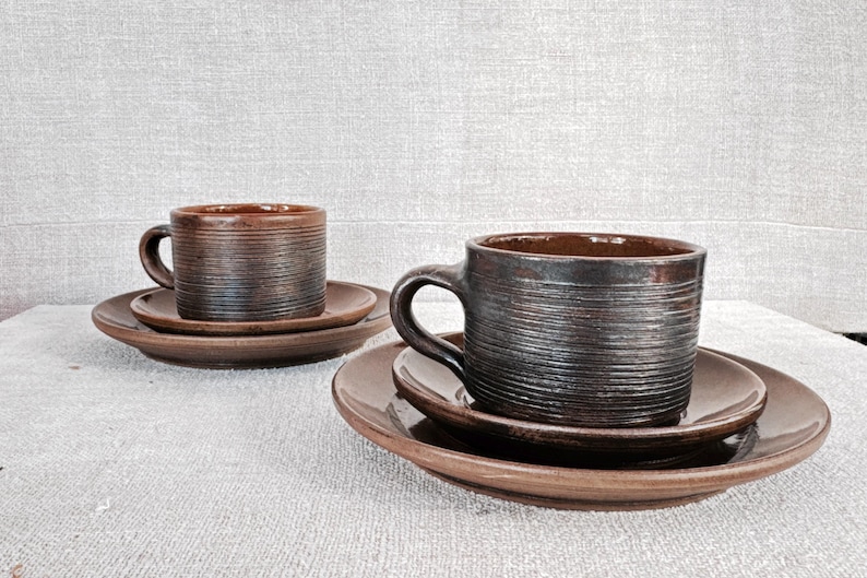 Vintage 1970s Graf Stoob Studio Pottery Breakfast Set for 4 – Austrian ...