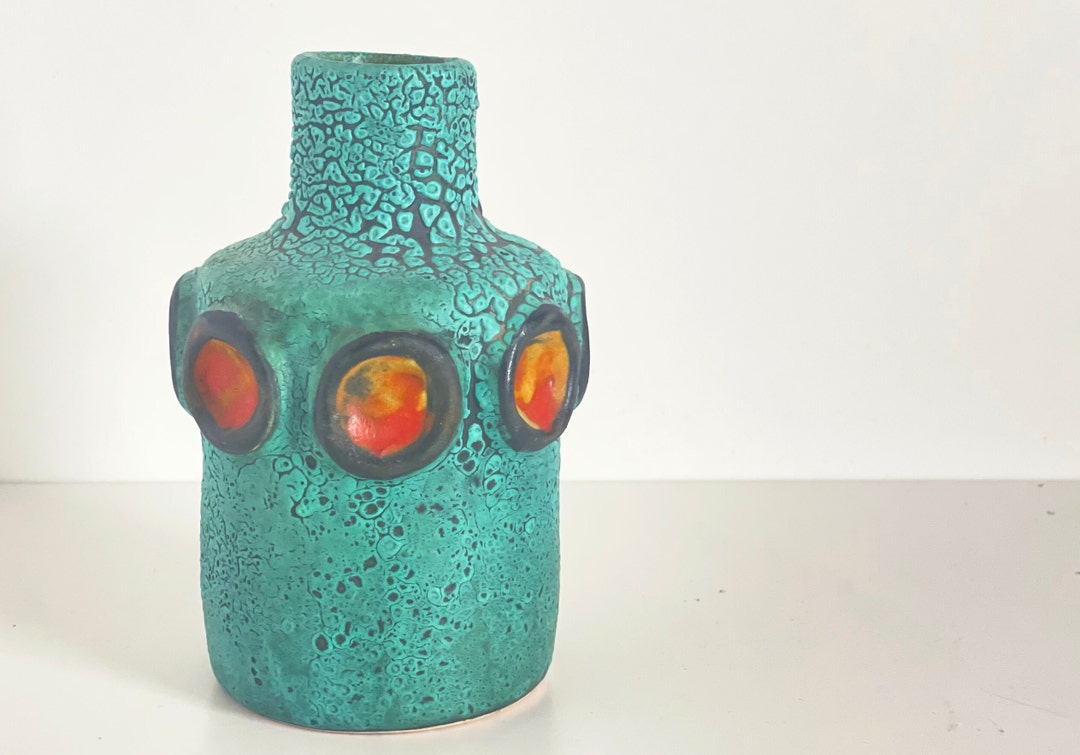 Midcentury Modernist Studio Pottery Rocket Vase 1960s 1970s Hungarian ...