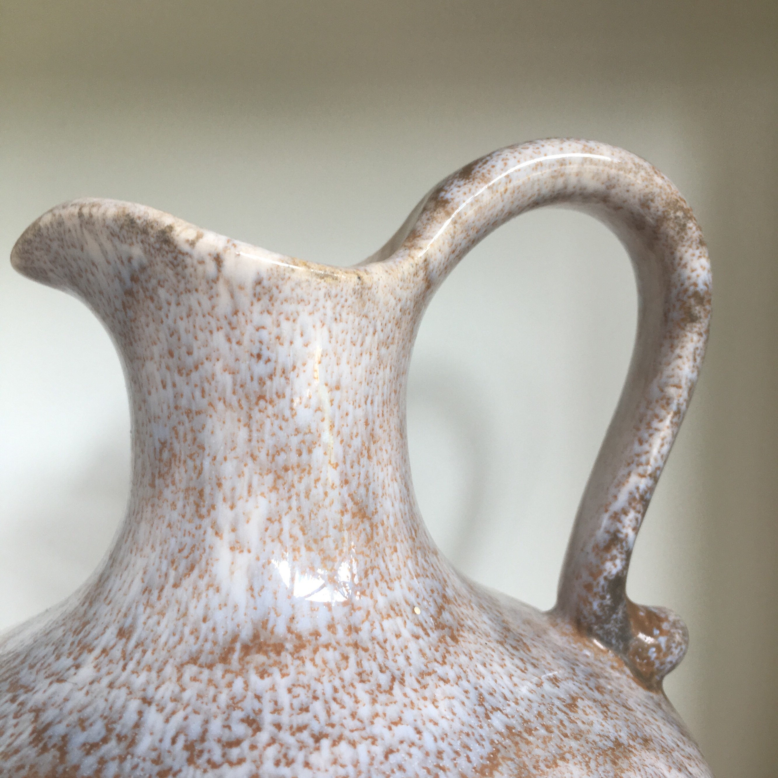 Midcentury 50s Pitcher Vase With Lustrous Glaze by VEB - Etsy