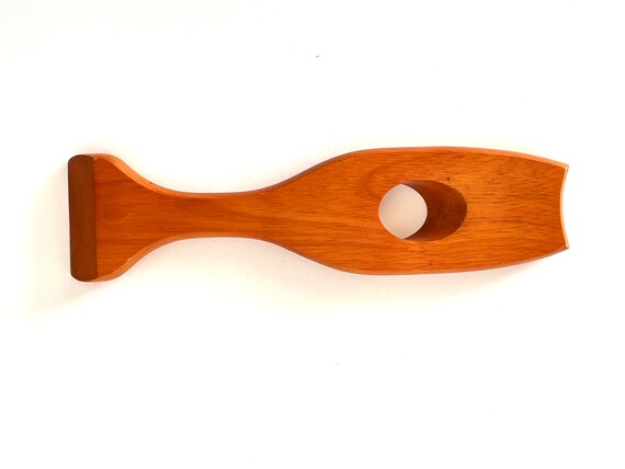 Mid century modern Scandinavian hand carved fish | Etsy