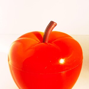 Large Vintage Apple-shaped Plastic Box - Made in Czechoslovakia - 1970s ...