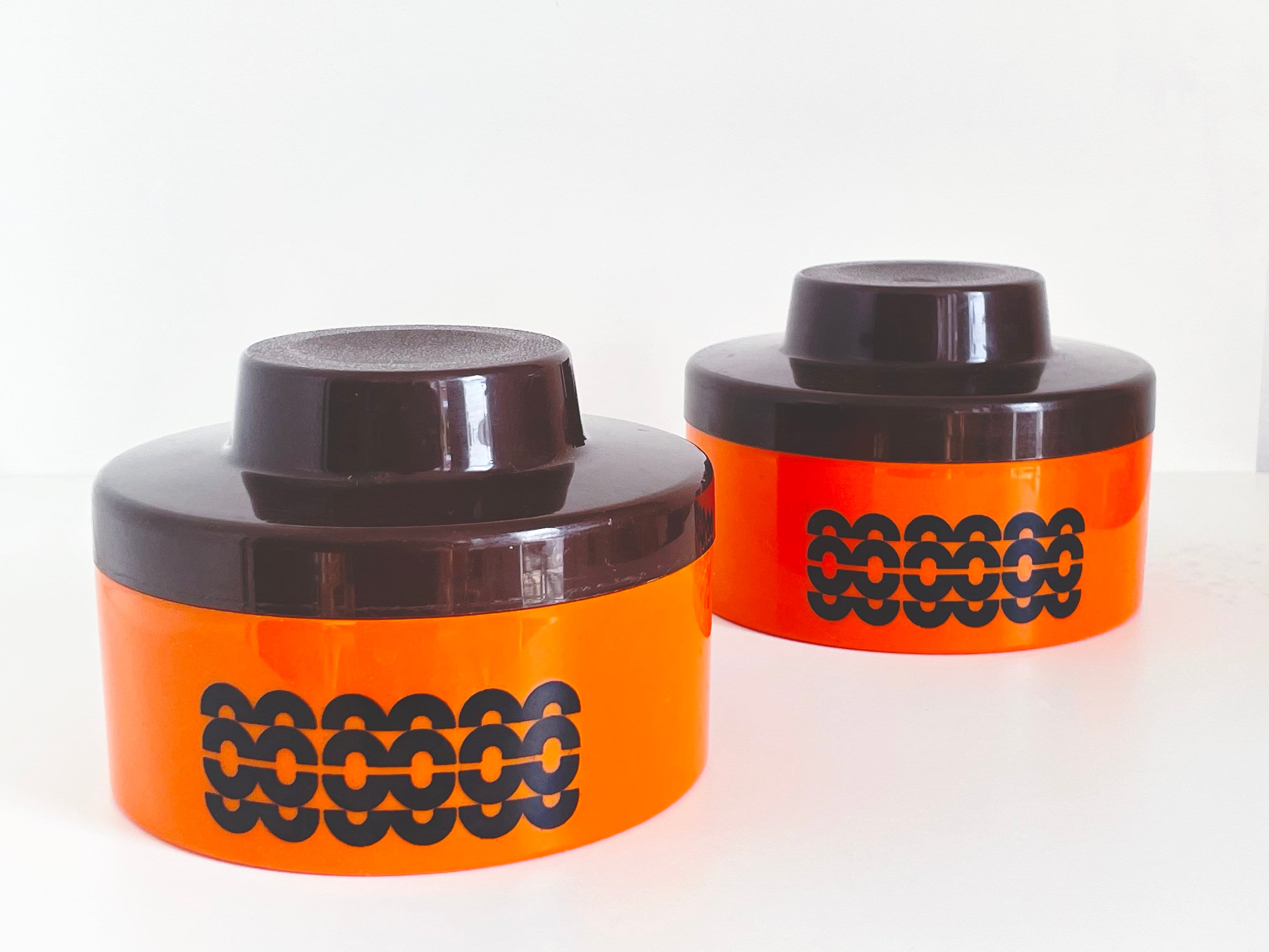 Funky Plastic Kitchen Canister/tin Made in the 70s - Etsy