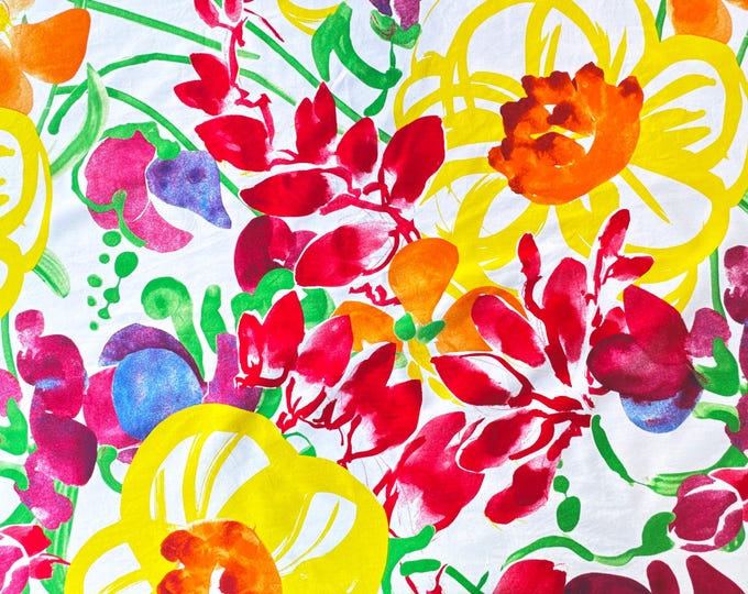Marimekko Ursula Fabric Panel: Vintage Finnish Floral Textile Art - Etsy