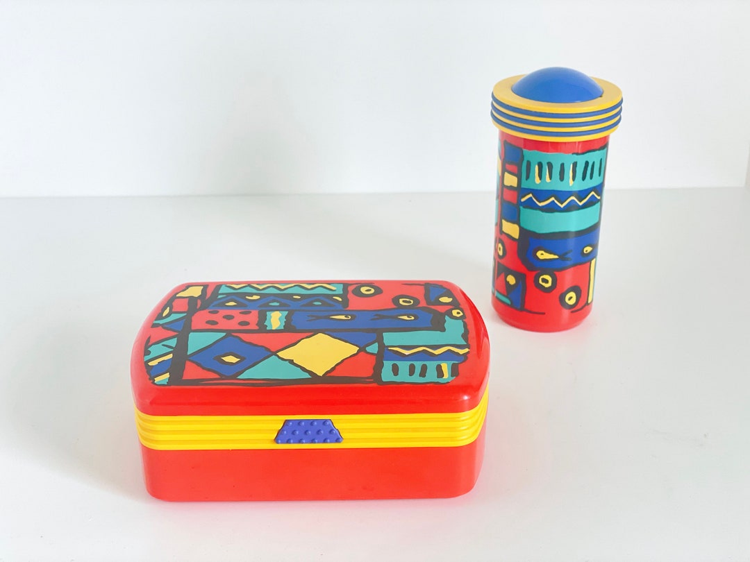 Danish Mepal Rosti Memphis Pop Art Plastic Boxes – 1980s Bold Design - Etsy