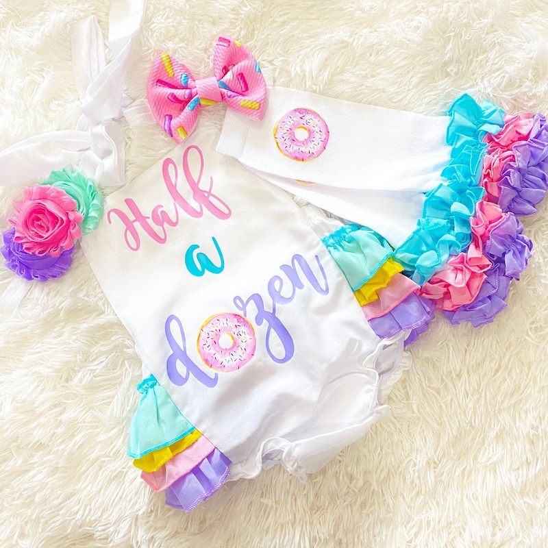 Halfway to One Donut Girl - Etsy