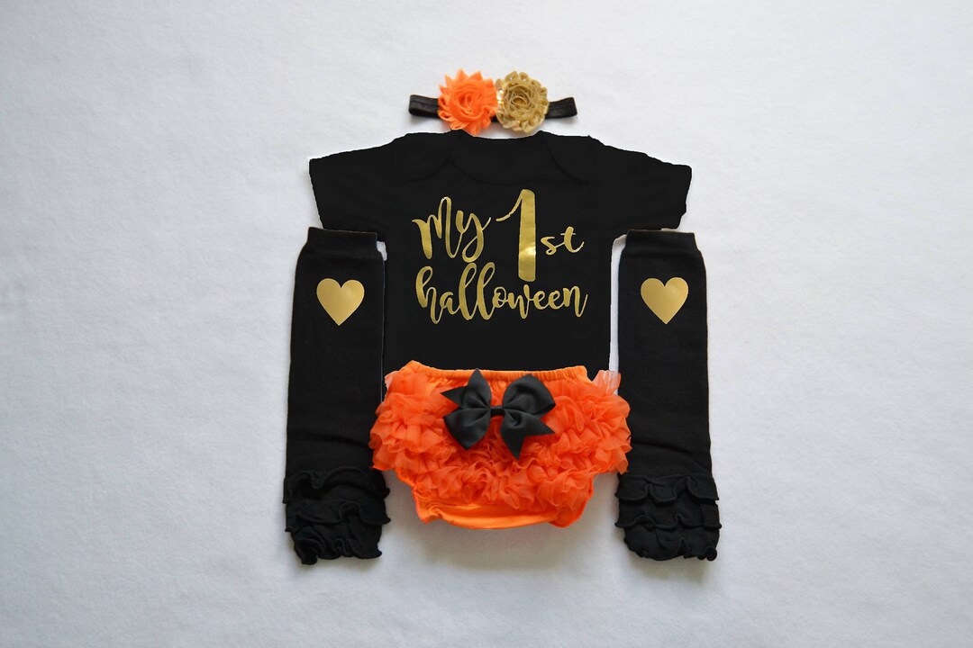My 1st Halloween Baby Girl Outfit - My First Halloween Baby Girl Outfit - Baby Girl My 1st ...