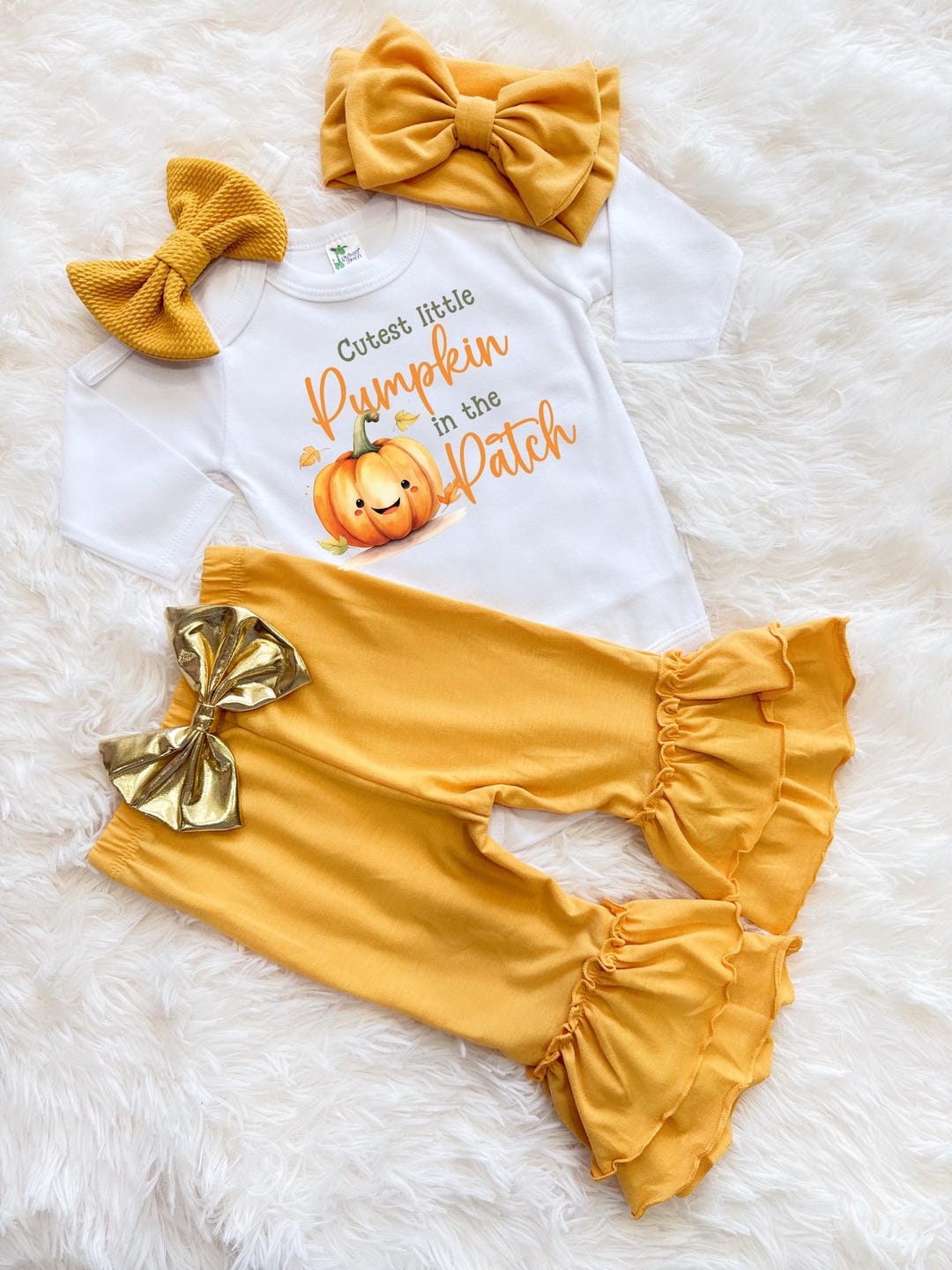 Baby Girl Pumpkin Patch Outfit