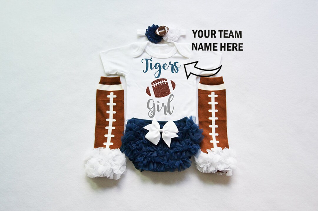Baby Girls Football Outfit Baby Football Jersey Girls Football Bodysuit ...