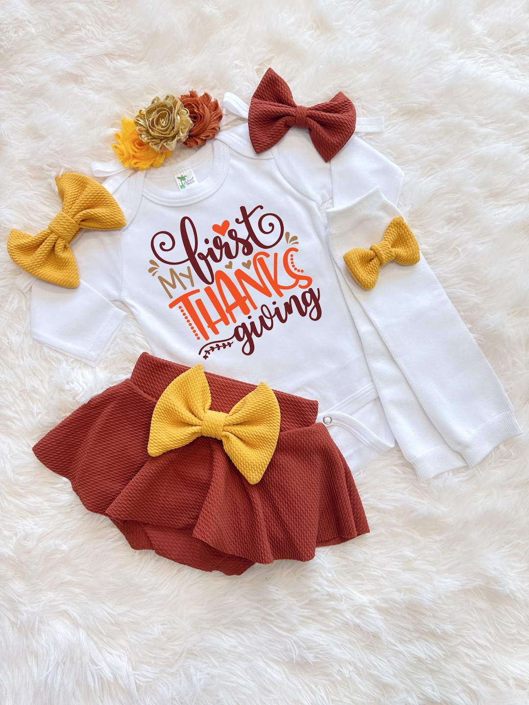 My First Thanksgiving Girl Outfit