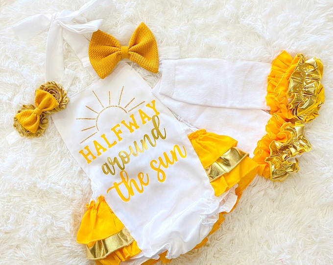 Girls Half Trip Around the Sun Outfit -girls Halfway Around the Sun ...
