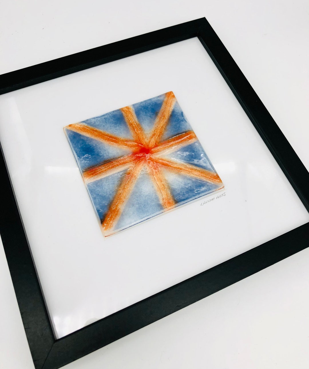 Fused Glass Union Jack Union Jack Flag UK Flag UK Art - Etsy
