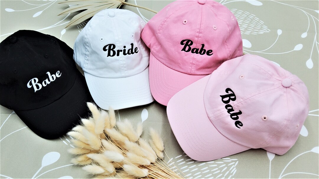 Bride Babe Caps, Bachelorette Party Hats, Babe & Bride Baseball Hat ...