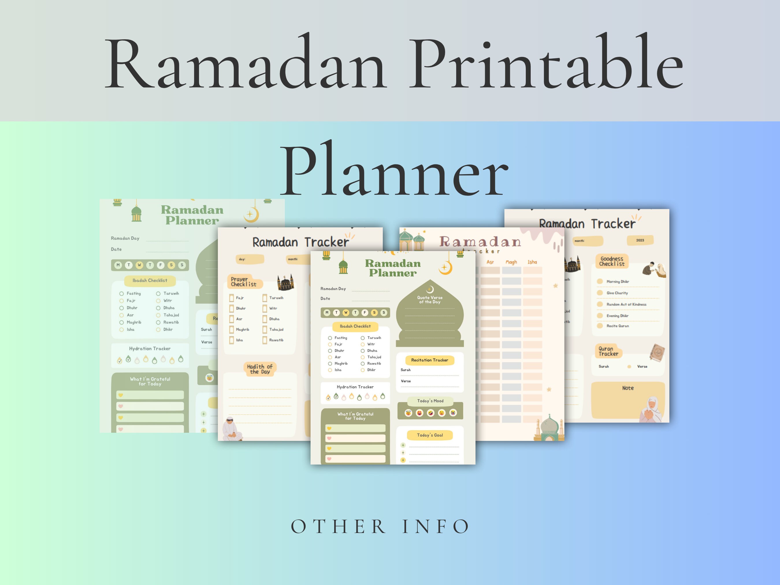 2024 Ramadan Planner, Digital Ramadan Planner, Ramadan Planner, Ramadan ...