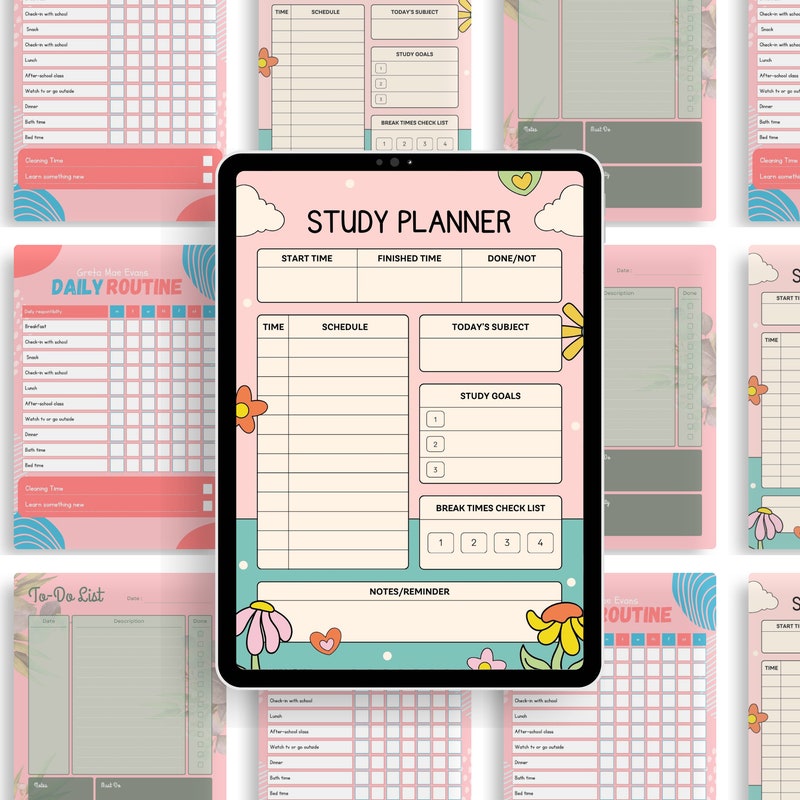 Study Planner - Etsy