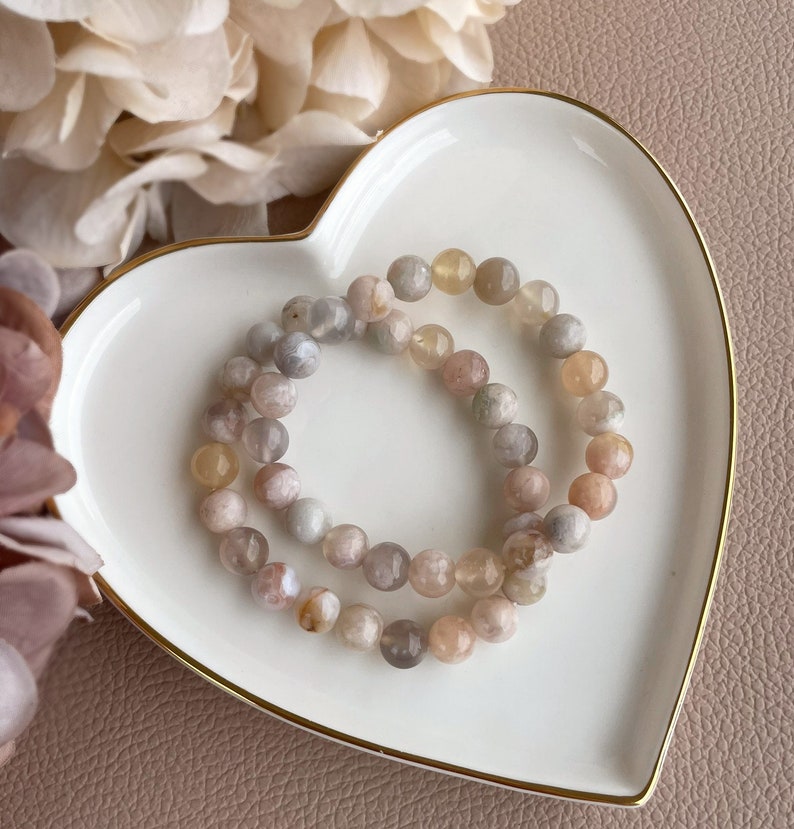 Sakura Agate Cherry Blossom Agate 8mm Beads Bew Beginnings - Etsy