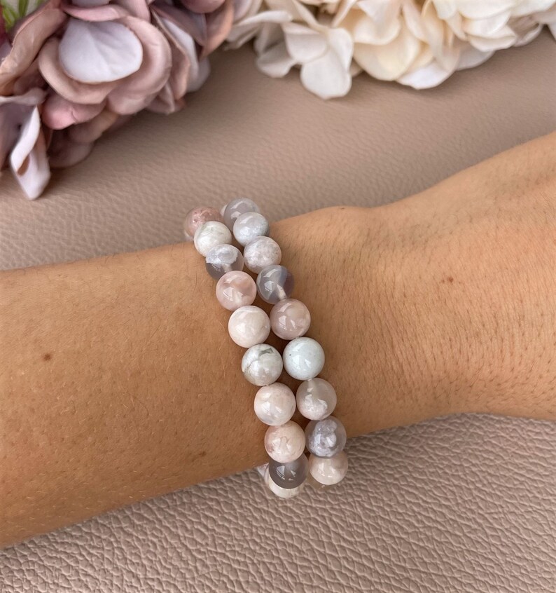 Sakura Agate, Cherry Blossom Agate, 8mm Beads, Bew Beginnings ...