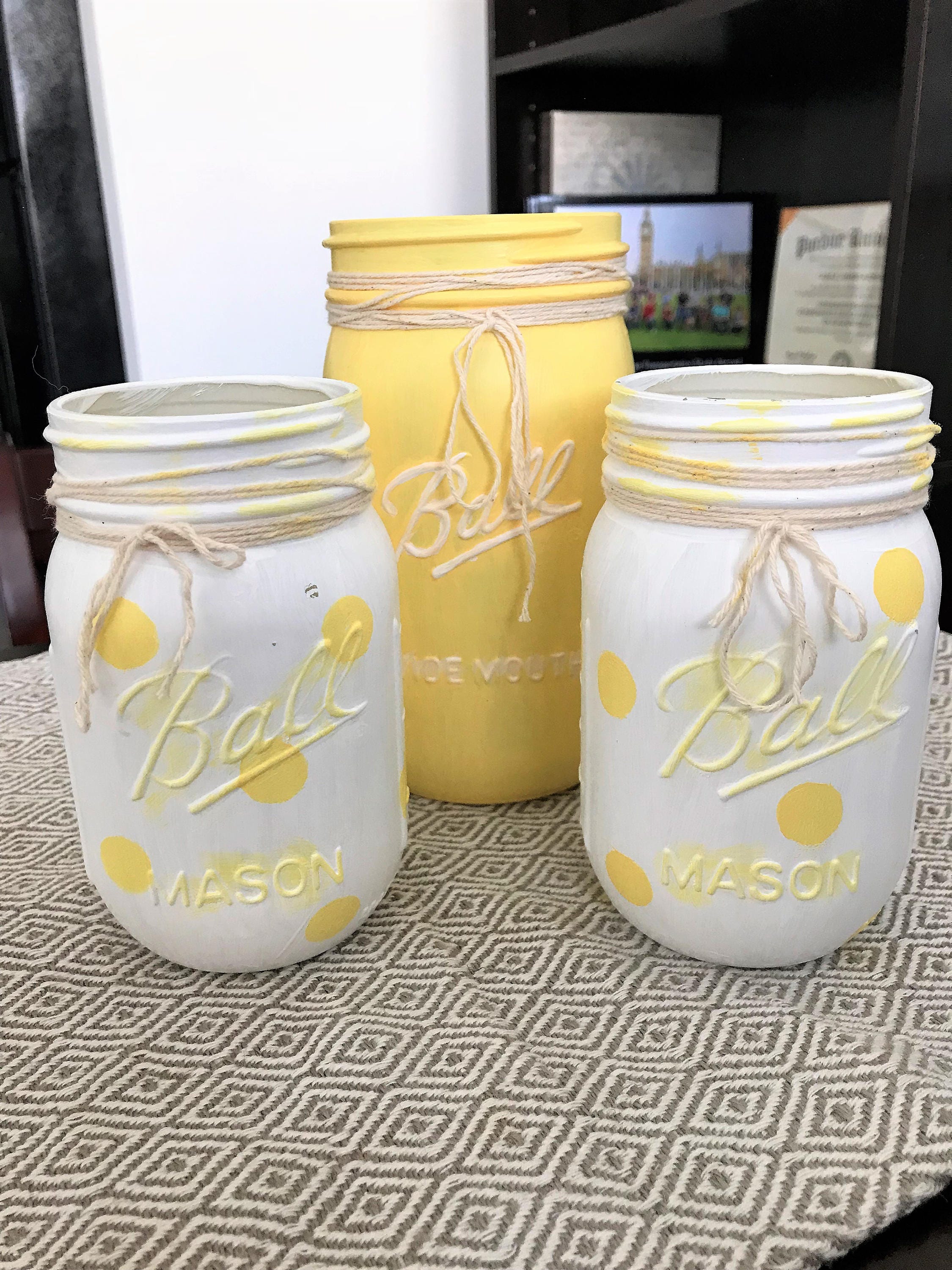 3-piece Summer Ball Jar Set - Etsy