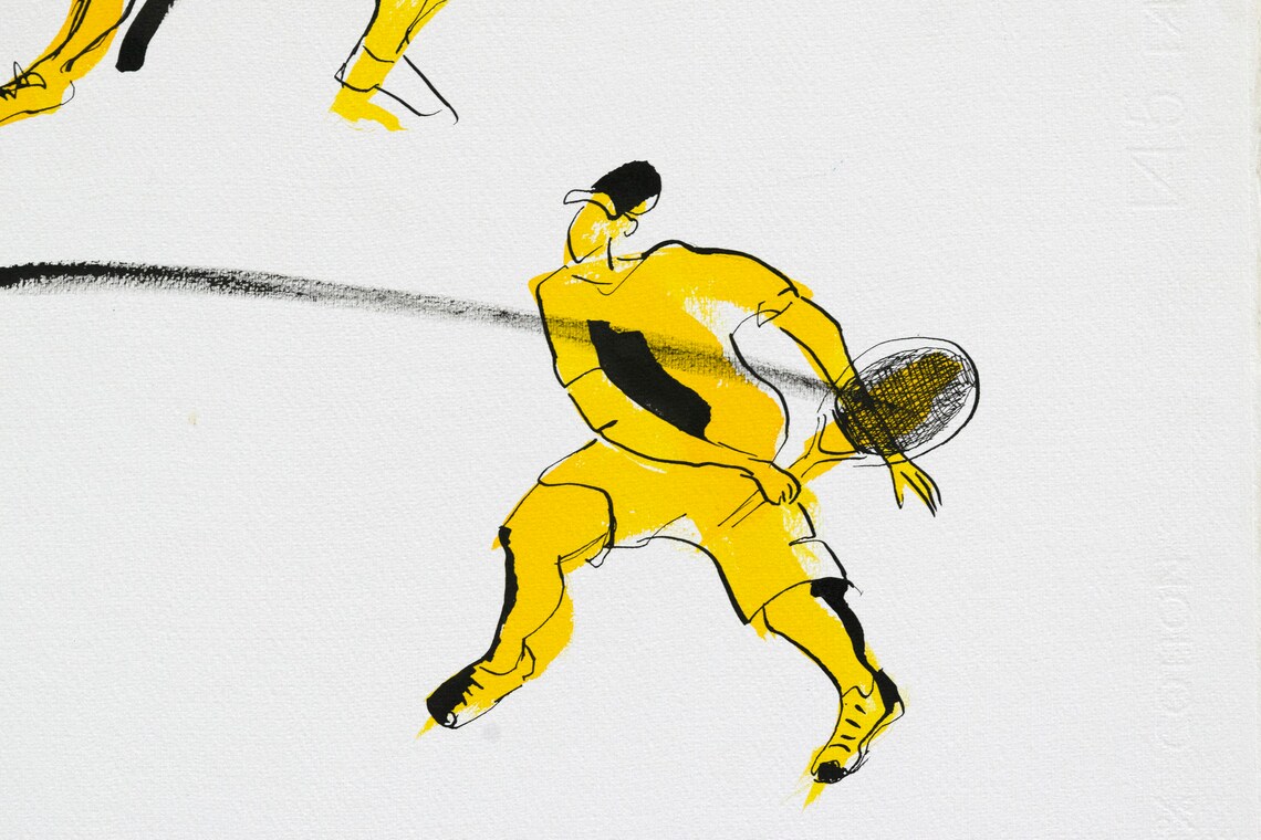Watercolor Tennis Tennis Coach Gift Tennis Gifts Tennis - Etsy