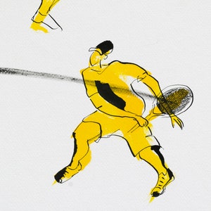 Watercolor Tennis, Tennis Coach Gift, Tennis Gifts, Tennis Player Gift ...