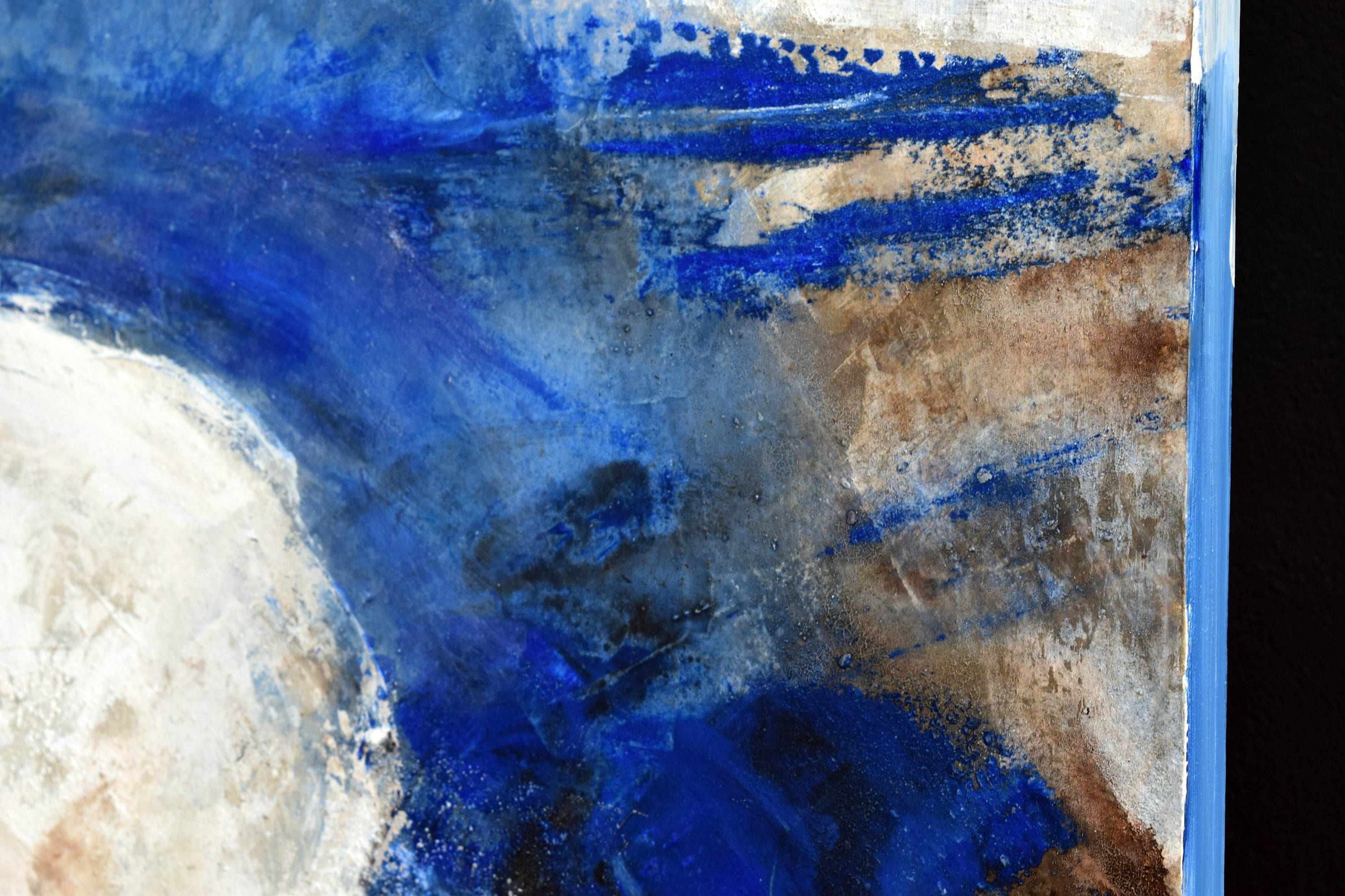 Cuadros Azules.Cuadros Abstractos.Cuadros Modernos.Acrílico sobre ...