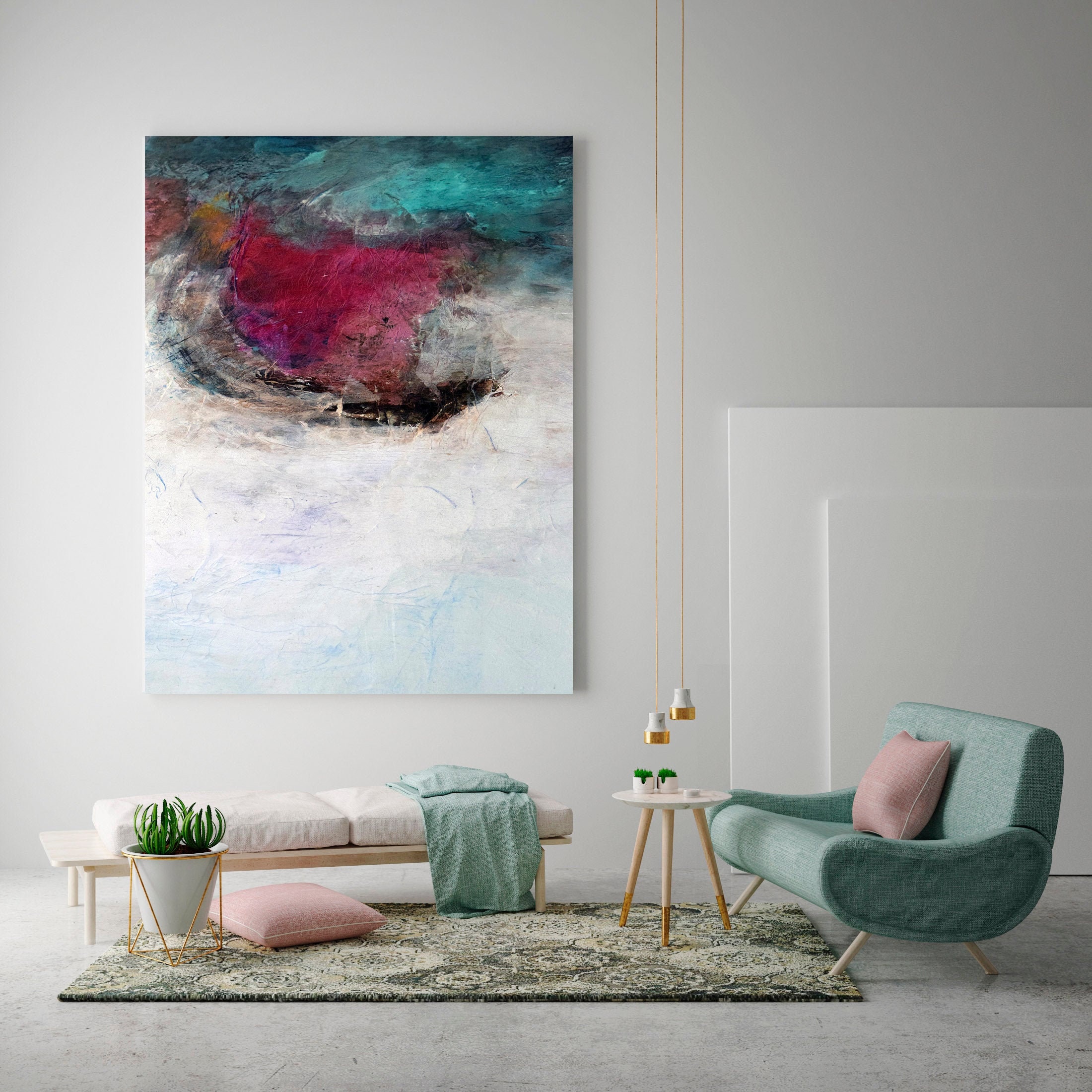 Extra Large Wall Art Abstract, Huge Wall Art, Large Colorful Abstract ...