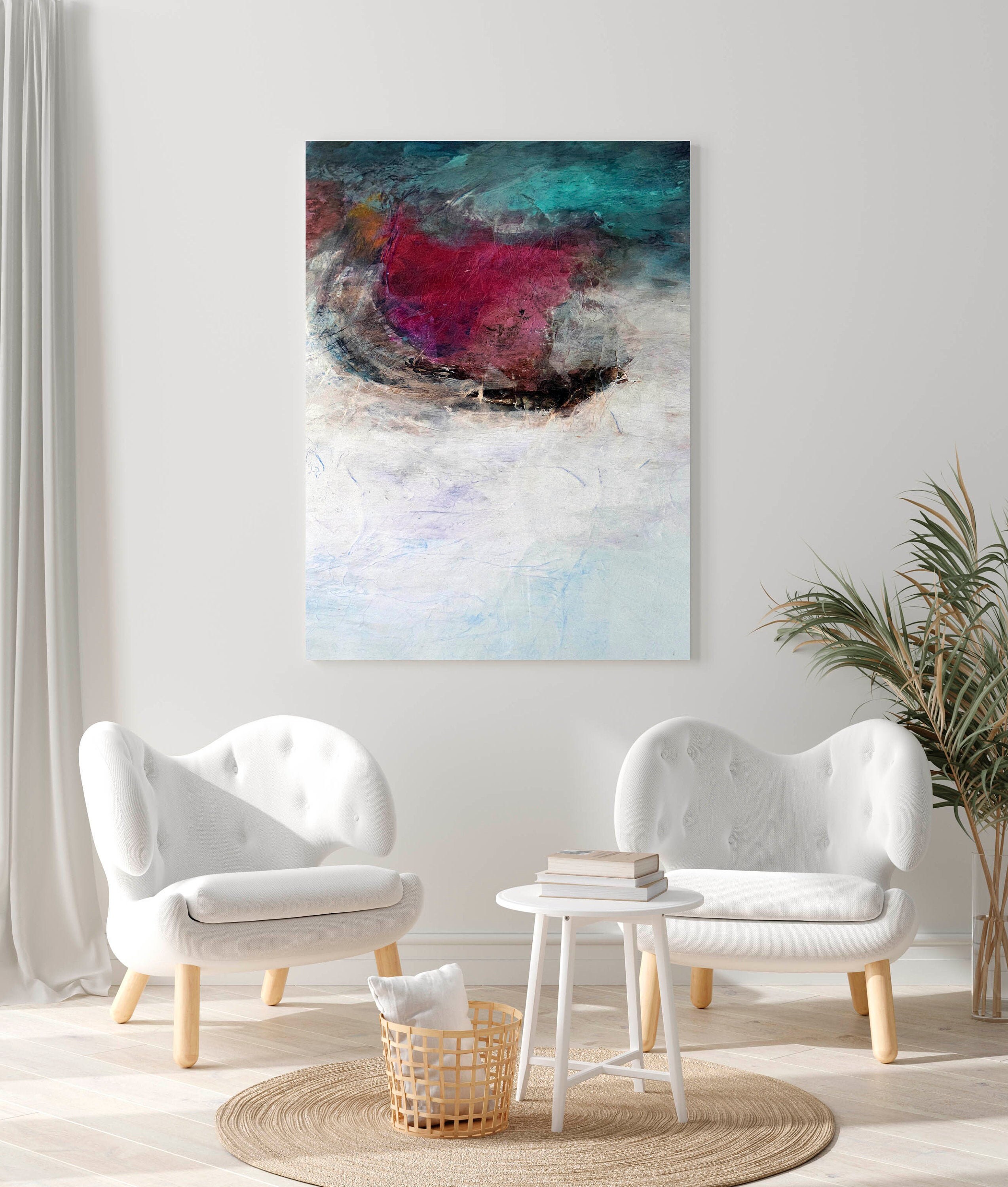 Extra Large Wall Art Abstract, Huge Wall Art, Large Colorful Abstract ...