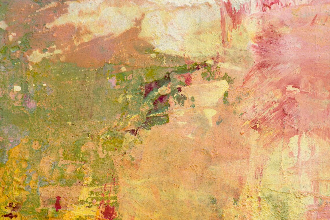 Burnt Orange Art, Burnt Orange Abstract Painting on Canvas, Large Wall ...