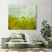 Huge Abstract Landscape Painting, Green Yellow Abstract Landscape ...