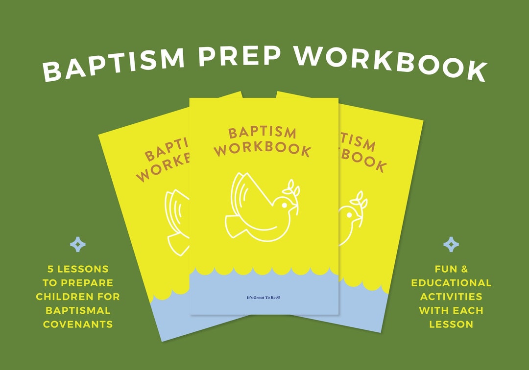 Baptism Prep Workbook Booklet Pamphlet LDS Children's Gospel Guide to ...
