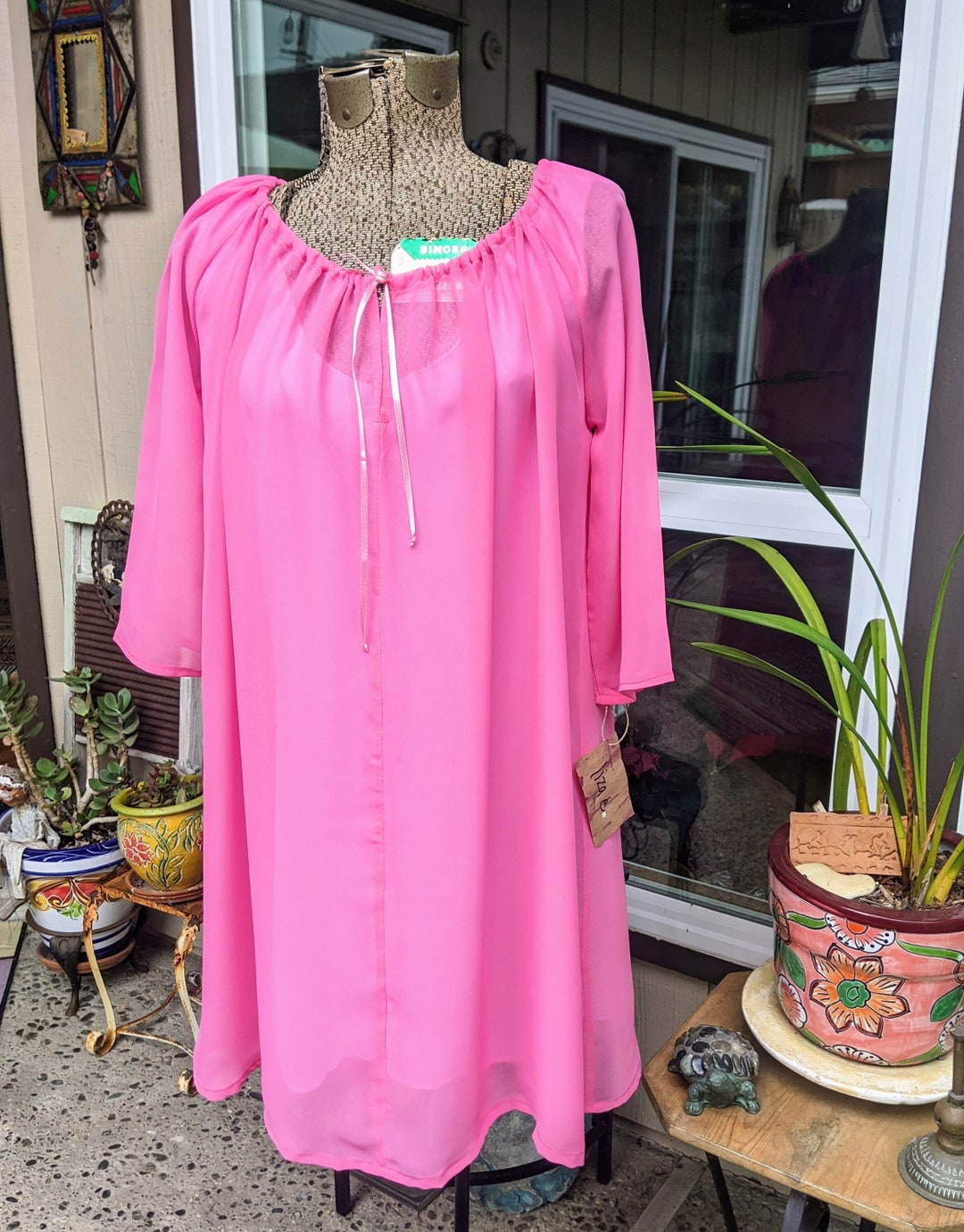 70's Style Sheer Mini Cocktail Dress With White Lining Slip - Etsy