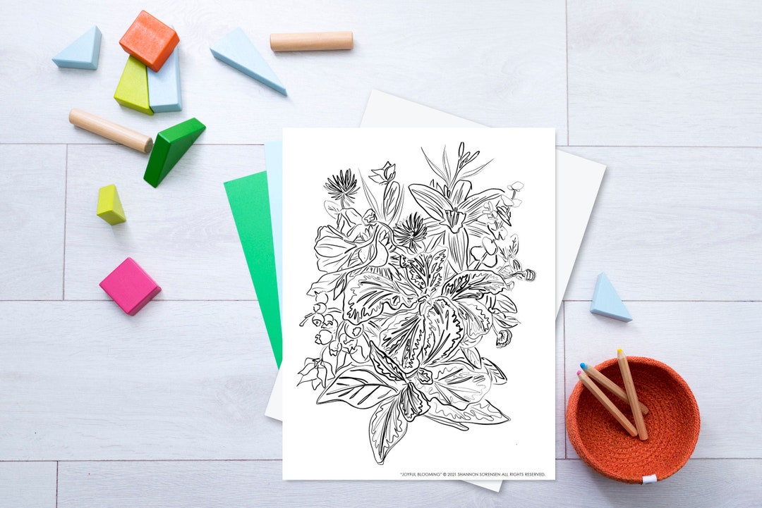 30 Printable Coloring Pages, Coloring Pages for ADHD Adults, Creative ...