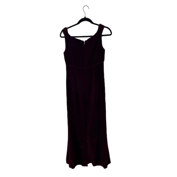 Vintage Watters & Watters Velvet Gown Burgundy - Gem
