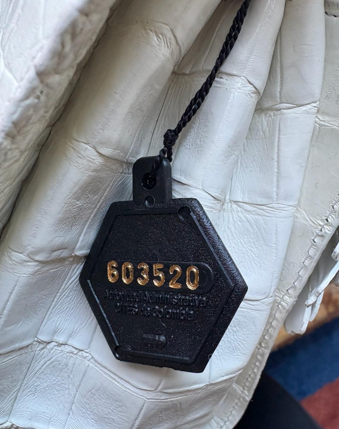 Nancy Gonzalez White Crocodile Leather Floral Handbag – NWT, Never Worn ...