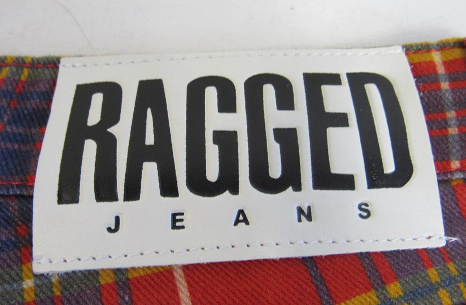 The Ragged Priest Red Check Flares Pants, Size: 26EU - Etsy