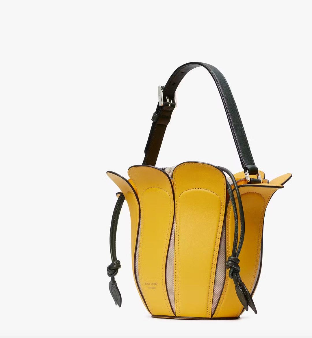 Kate Spade Yellow Flower Bucket Bag & Strap Set NEW Rare Spring Purse ...