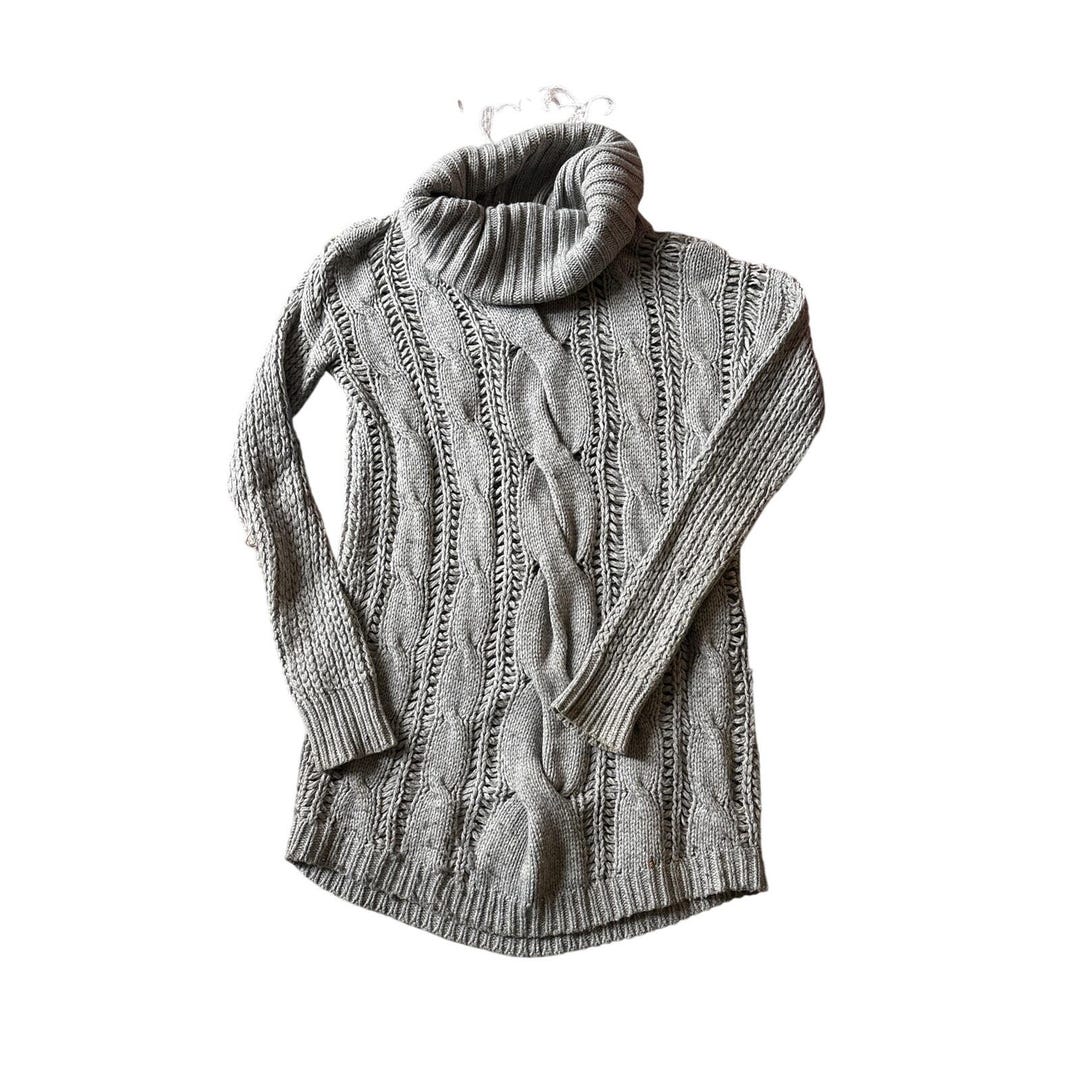Y2K Theory Cable Knit Turtleneck Sweater Oatmeal Gray Quiet Luxury - Etsy