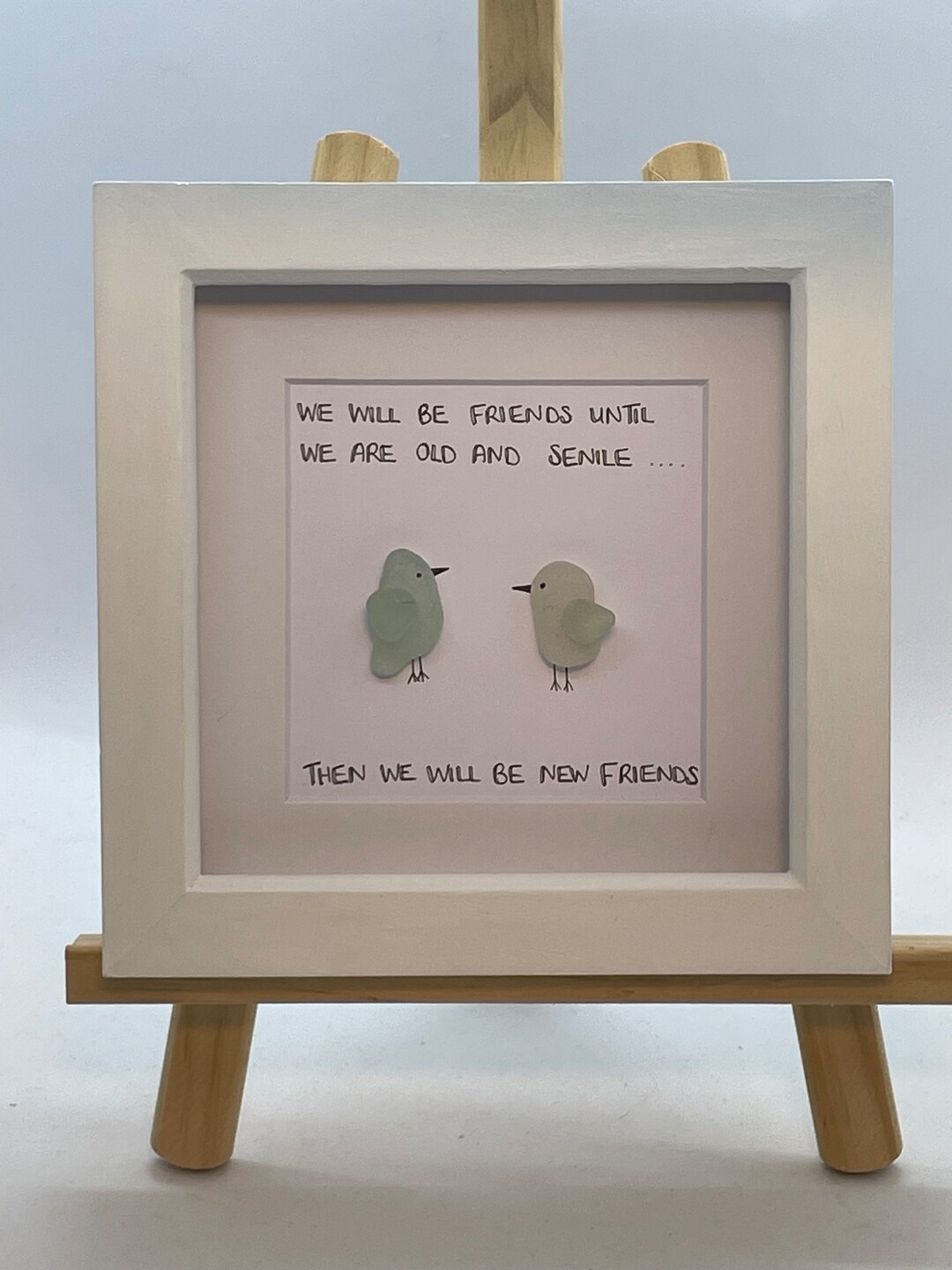 Sea Glass Art Frame Quote Friend Friendship Best Friends Until We Are ...