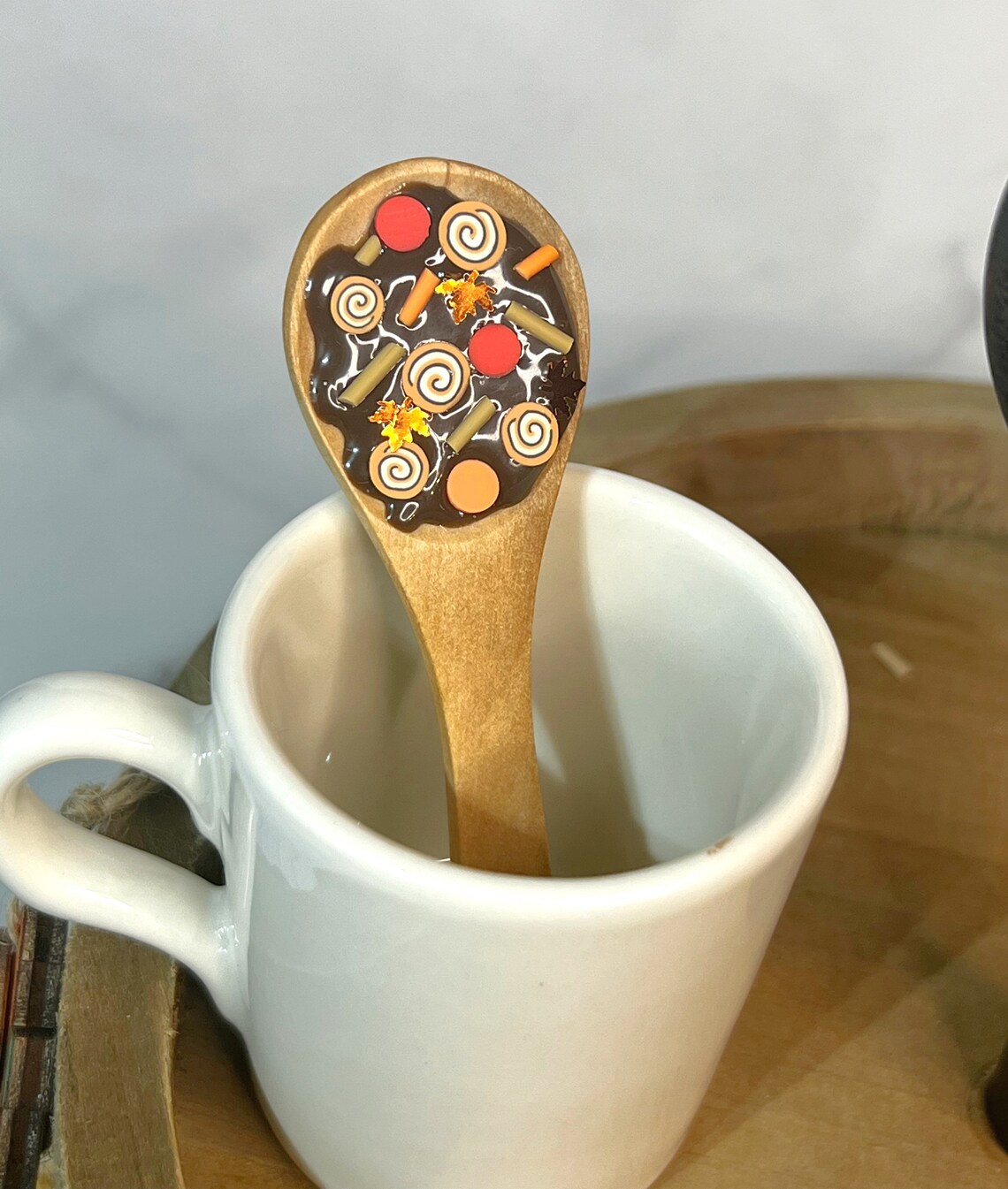 Mini Wooden Spoons Tiered Tray Decor Fall Tiered Tray Mini - Etsy