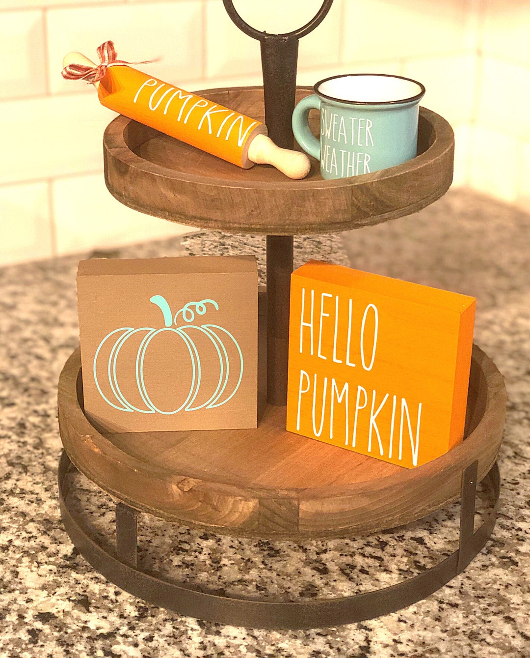 Mini Fall Signs, Tiered Tray Decor, Autumn, Fall Wooden Signs, Fall ...