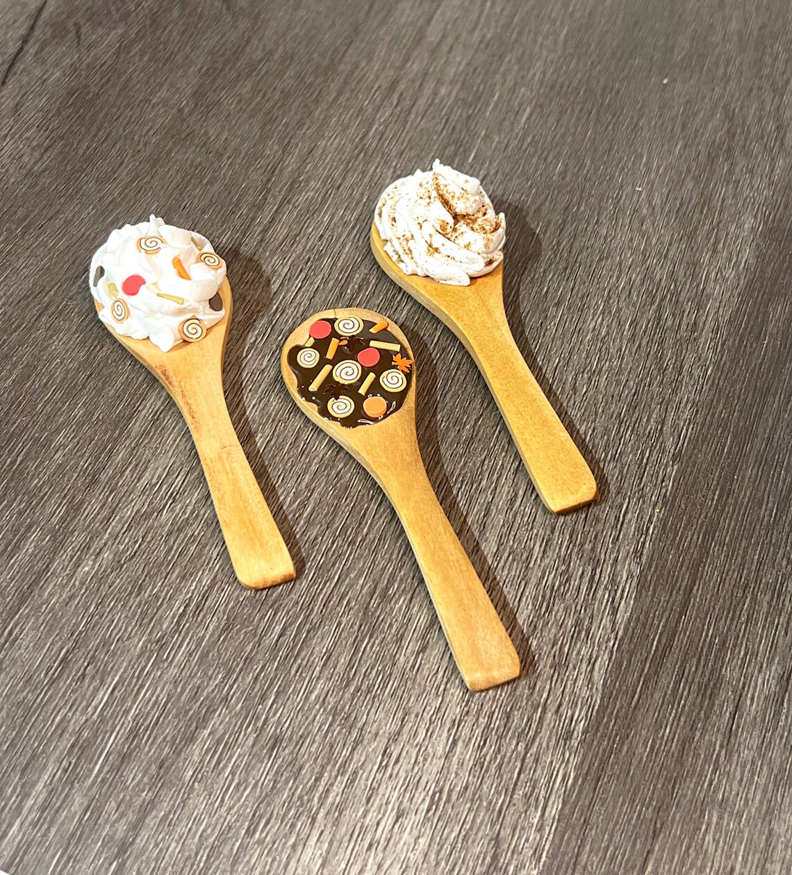 Mini Wooden Spoons Tiered Tray Decor Fall Tiered Tray Mini - Etsy