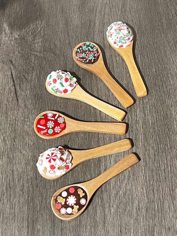 Mini Wooden Spoons Tiered Tray Decor Decorative Spoons - Etsy