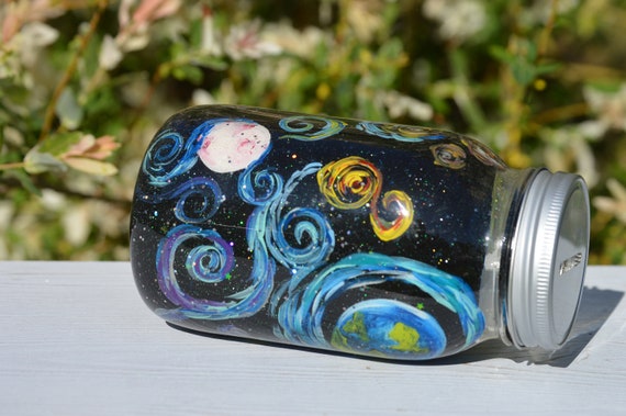 Kitchen & Dining Drink & Barware Space Man Mason Jar Tumbler etna.com.pe