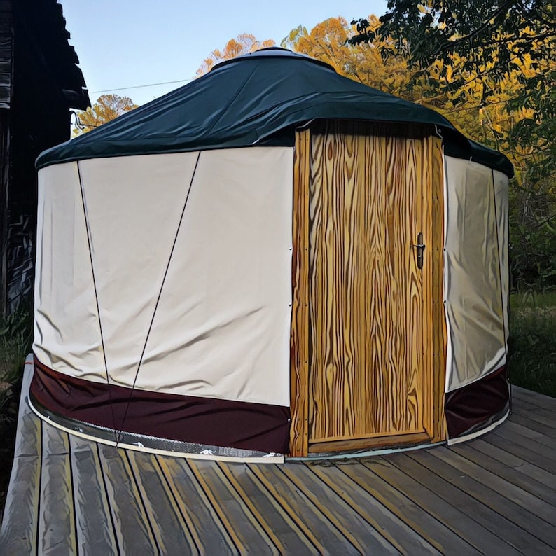 12' Traditional Mongolian Yurt by Pisgah Yurt Craft, Base Package - Etsy