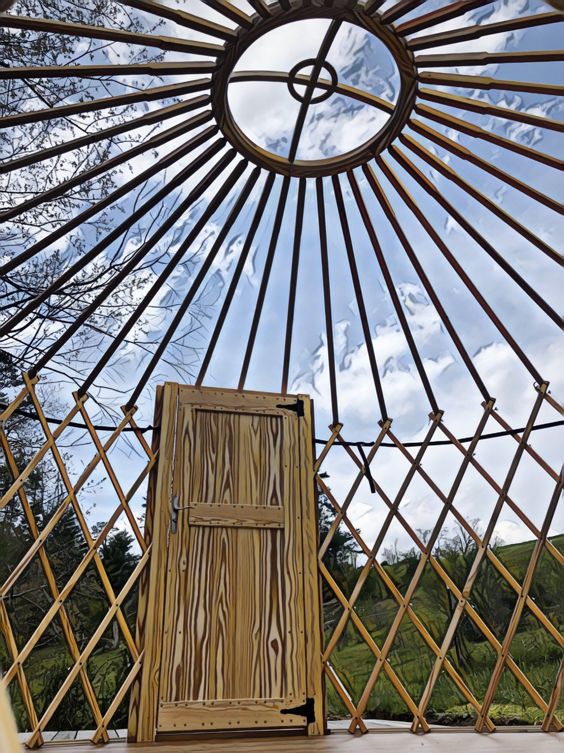 12' Traditional Mongolian Yurt by Pisgah Yurt Craft, Base Package - Etsy