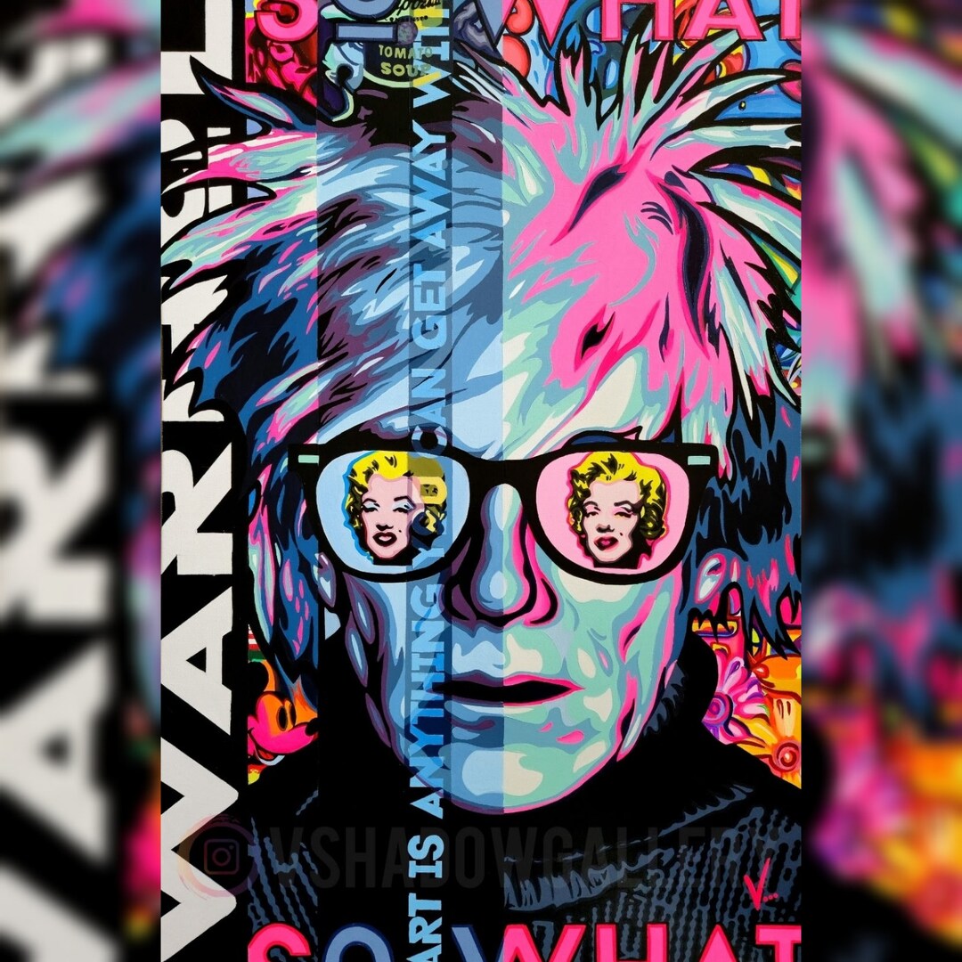 Andy Warhol Hand Painted Design Quality Poster PRINT - Etsy