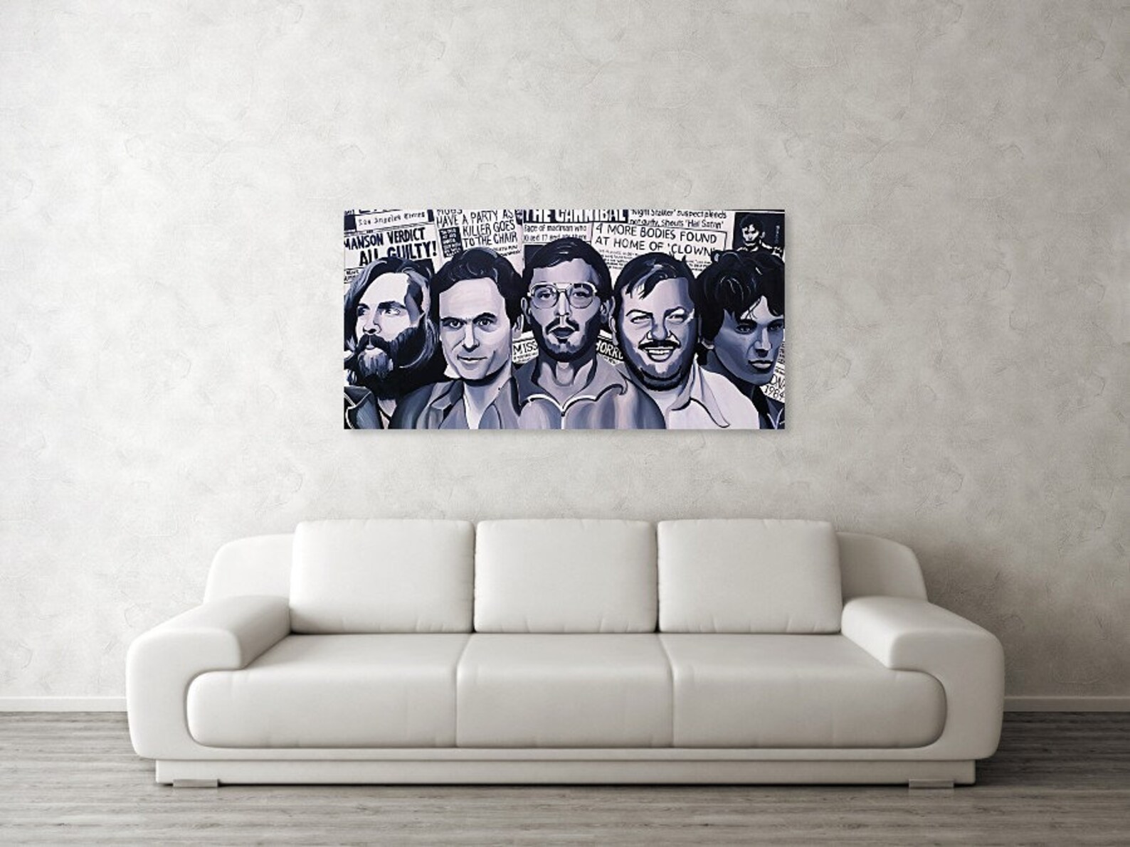 Most Evil Serial Killer Hand Painted Poster PRINT Charles - Etsy
