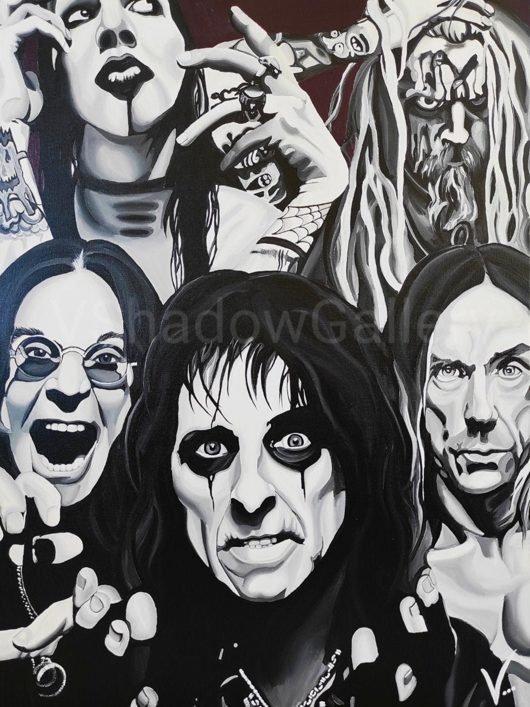 Shock Rock Legends PRINT Alice Cooper Ozzy Osbourne Iggy - Etsy España