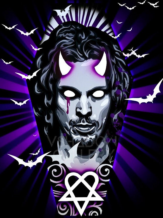 Purple Heartagram Wallpaper